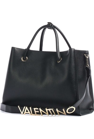 Mario Valentino VBS5A802 Siyah Kadın Fermuarlı El Çantası