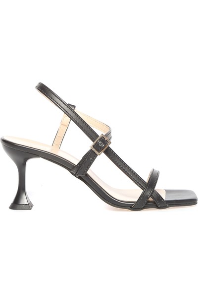 Fabrika Carola Siyah Kadın Topuklu Ayakkabı