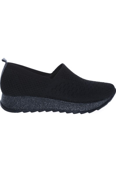 Cotton Bar Düz Ayakkabı, 39, Siyah