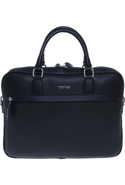 Fabrika 01FB1018-S Siyah Erkek Fermuarlı Laptop Çantası