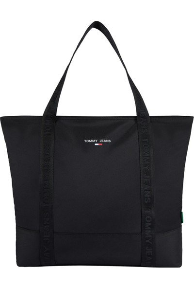 Tommy Hilfiger AW0AW10903BDS Siyah Kadın Tote Çanta Tommy Hilfiger AW0AW10903BDS Siyah Kadın Tote Çanta