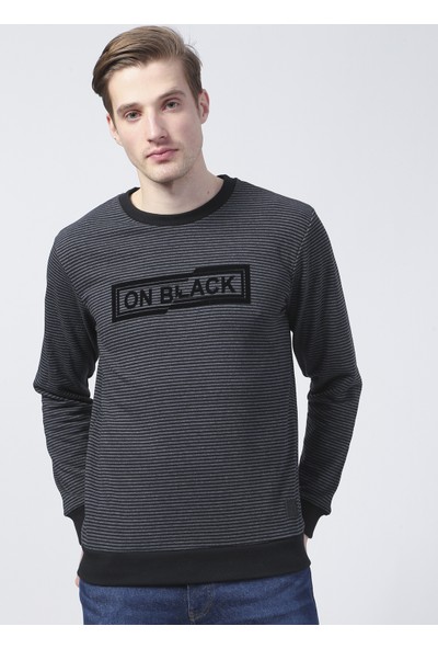 Altınyıldız Classics 4A5222100016 Bisiklet Yaka Standart Kalıp Siyah - Antrasit Erkek Sweatshirt Altınyıldız Classics 4A5222100016 Bisiklet Yaka Standart Kalıp Siyah - Antrasit Erkek Sweatshirt