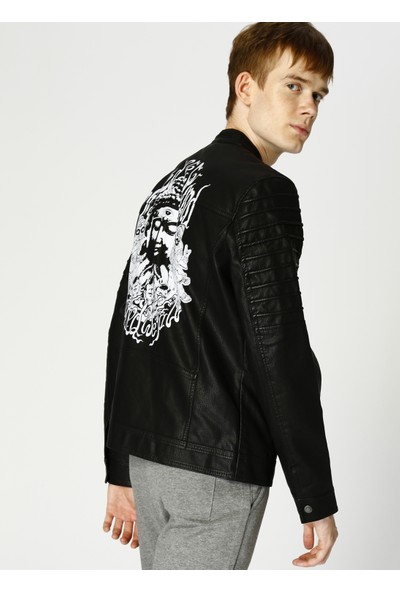 Only & Sons Biker Siyah Deri Mont Only & Sons Biker Siyah Deri Mont