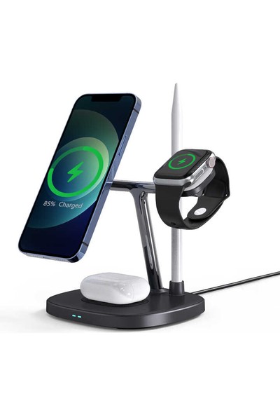 HM1 Wiwu Power Air M8 4 In 1 Mıknatıslı Kablosuz Şarj Standı HM1 Wiwu Power Air M8 4 In 1 Mıknatıslı Kablosuz Şarj Standı