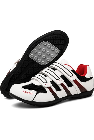 Jinxianzheng Beyaz - Kırmızı Bisiklet Ayakkabısı (Yurt Dışından)