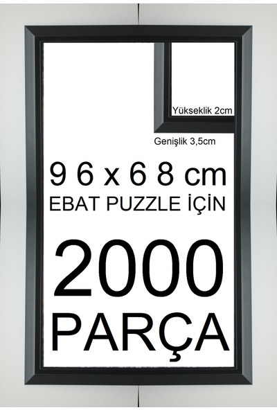 Sar Plus Siyah 2000 Parça 96X68 Ebatında Piramit Modeli Puzzle Çerçevesi Sar Plus Siyah 2000 Parça 96X68 Ebatında Piramit Modeli Puzzle Çerçevesi