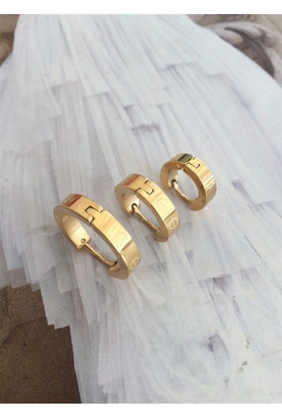 Livs Accessories Çelik Küpe Halka 3 Lü Altın Kaplama Livs ÇE-05-0148 Livs Accessories Çelik Küpe Halka 3 Lü Altın Kaplama Livs ÇE-05-0148