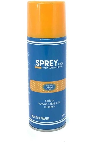 NetVet Spreyova 200 Ml. Kedi-Köpek Yara Spreyi