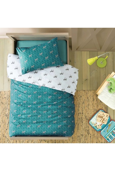 Yataş Bedding Atlanta Çocuk Ranforce Nevresim Takımı - Yeşil