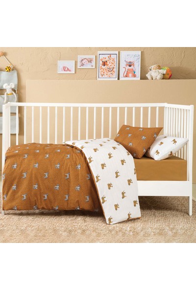 Yataş Bedding Solita Bebek Ranforce Nevresim Takımı - Safran
