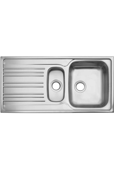 Lanova 1,5 Gözlü Paslanmaz Çelik Sol Damlalıklı Eviye