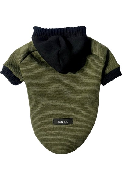 Jimi pet Köpek-Kedi Kıyafet Black-Green Sweatshirt