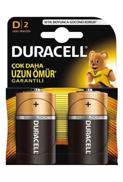 Mcm Transformacion Duracell D Büyük Boy Pil 2 Li Paket 661052