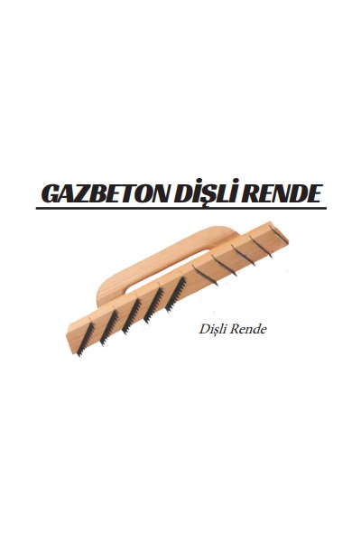 Abay Gazbeton Dişli Rende