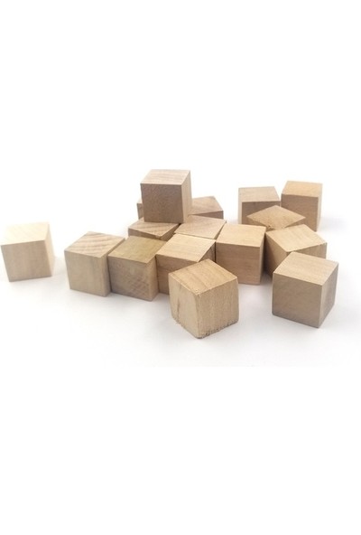 Mk Model Ihlamur Ahşap Küp 25X25MM 16 Adet Mk Model Ihlamur Ahşap Küp 25X25MM 16 Adet