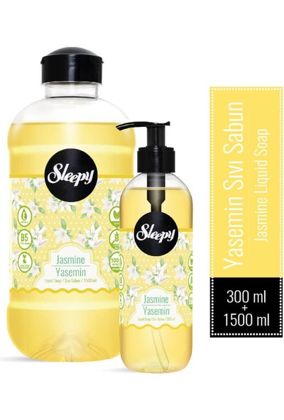 Sleepy Yasemin Sıvı Sabun 300 ml + 1500 ml Sleepy Yasemin Sıvı Sabun 300 ml + 1500 ml