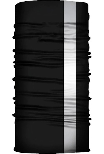 Knmaster Buff Black Reflective Bisiklet Motosiklet Outdoor Çok Amaçlı Bandana Boyunluk