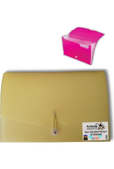 Körüklü Dosya Sarı 13 Bölmeli 1 Adet Artlantis Akardiyon Dosya Sarı 1 Adet Körüklü Dosya Sarı 13 Bölmeli 1 Adet Artlantis Akardiyon Dosya Sarı 1 Adet