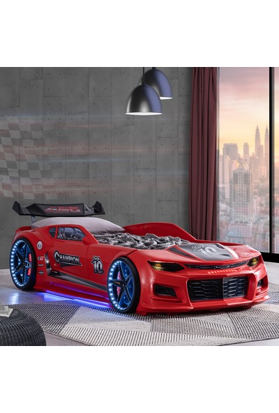 Setay Arabalı Yatak, Champion Full Ledli Rüzgarlıklı Arabalı Yatak - Polietilen Mat Plastik 90X190