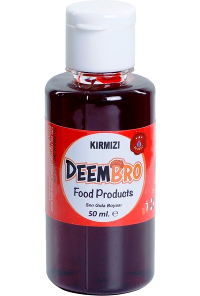 Deembro Sıvı Gıda Boyası Kırmızı Renk 50 ml