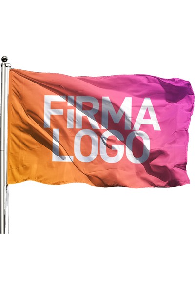 Özgüvenal Özel Logolu Gönder Flama 70X105 cm - Tek Kat Raşel