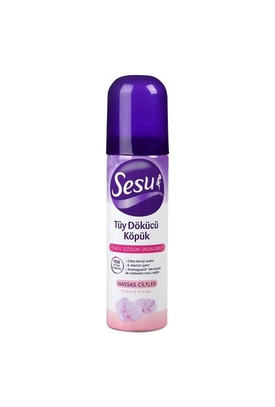 Sesu Tüy Dökücü Sprey Krem Hassas Ciltler 150 Ml Sesu Tüy Dökücü Sprey Krem Hassas Ciltler 150 Ml