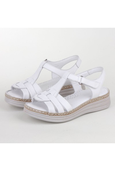 Bulldozer 221558 Cırtlı Hakiki Deri Kadın Sandalet 2 Renk