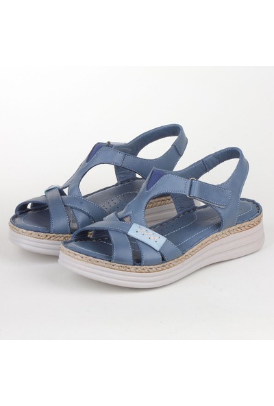 Bulldozer 221566 Cırtlı Hakiki Deri Kadın Sandalet 3 Renk