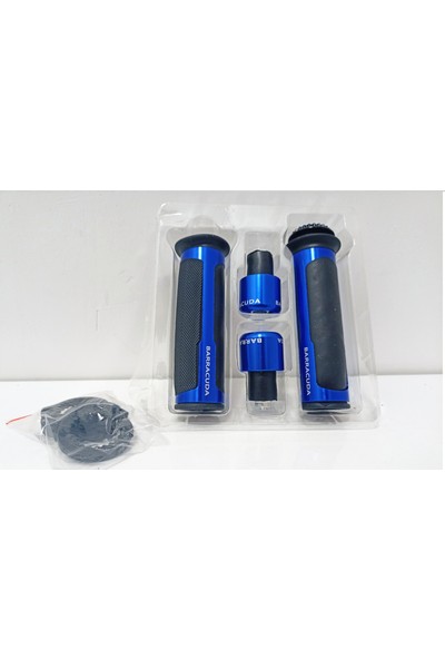 Barracuda Motosiklet Elcik ve Topuz Seti Mavi Barracuda Motosiklet Elcik ve Topuz Seti Mavi