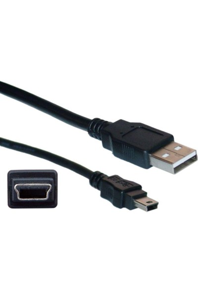 Aldım Geldi USB 5 Pin Kablo 1.5 M Ps3 Kol Şarj Kablosu