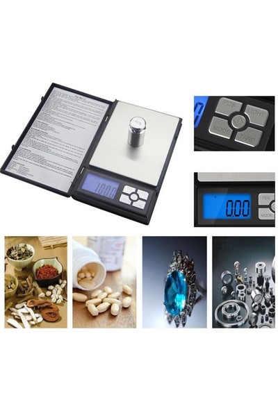 Depomega Notebook Dijital Hassas Kuyumcu Terazi 500 Gram 0.01 Hassasiyet