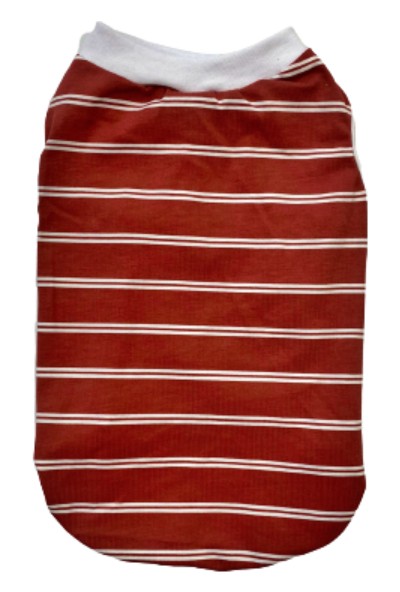 Buddy Store Kedi Köpek Kıyafeti & Elbisesi Kolsuz Model Kırmızı Çizgili