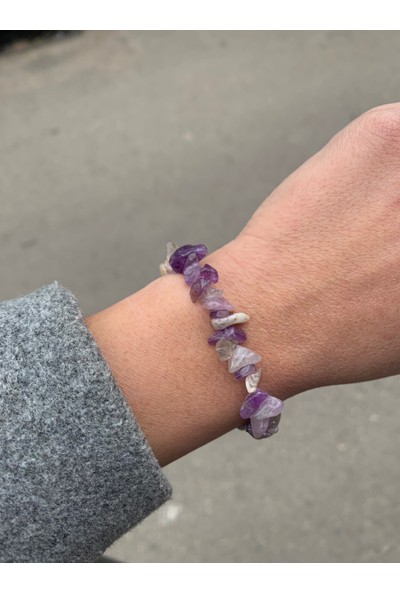 Misto Ametist Kırıktaş Bileklik