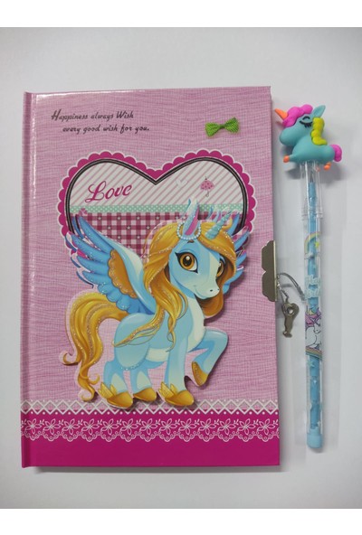 Unicorn Günlük ve Unicorn Yumurtlayan Kalem Seti Pembe Unicorn Günlük ve Unicorn Yumurtlayan Kalem Seti Pembe
