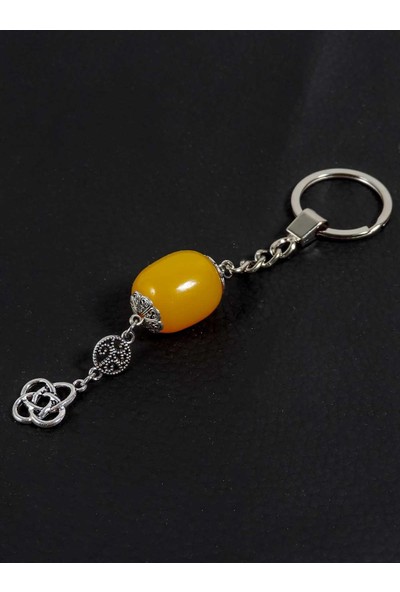 Tesbihkenti Koyu Sarı Renk Anahtarlık