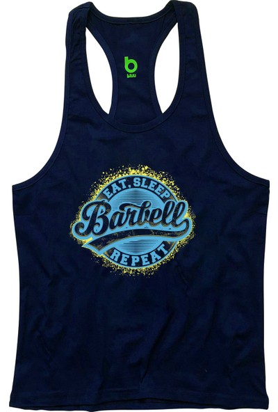 Bluu Barbell Fitness Gym Tank Top Sporcu Atleti