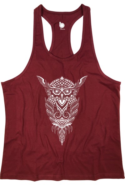 Bluu Owl Fitness Gym Tank Top Sporcu Atleti