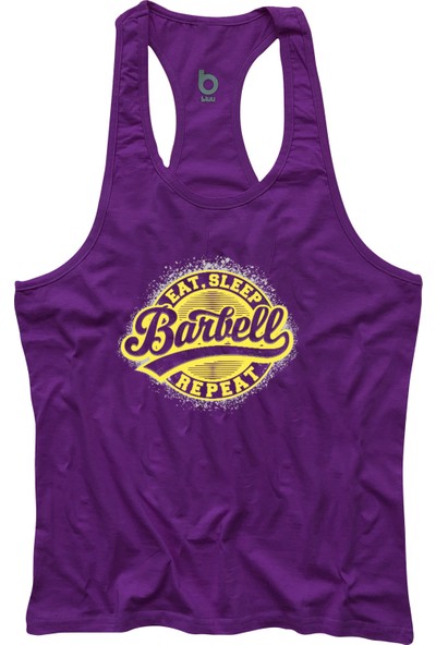 Bluu Barbell Fitness Gym Tank Top Sporcu Atleti