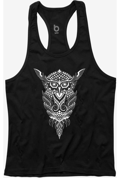 Bluu Owl Fitness Gym Tank Top Sporcu Atleti