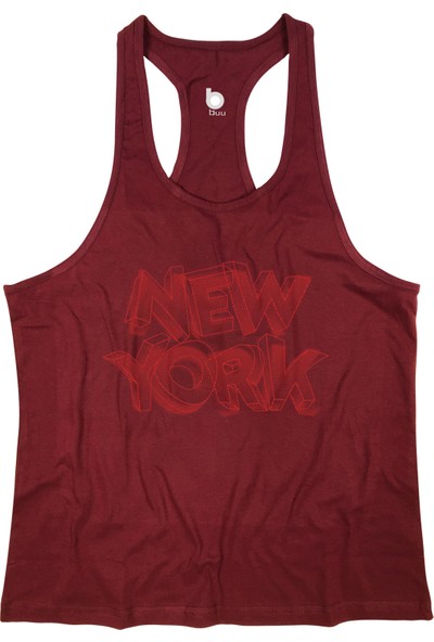 Bluu Newyorkstr Fitness Gym Tank Top Sporcu Atleti