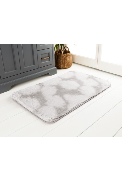 Madame Coco Damien Banyo Paspası - Gri - 70X110 cm