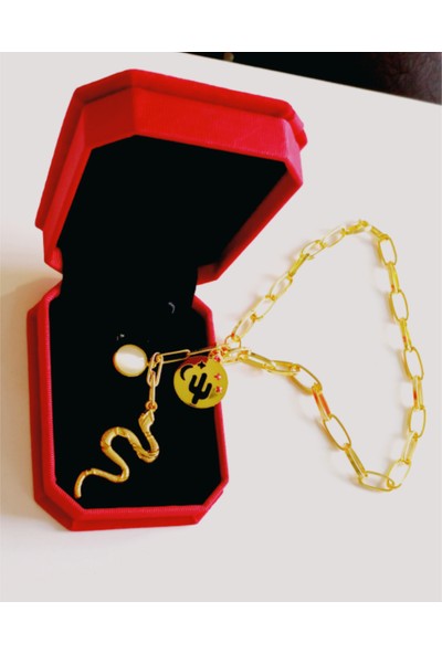 Brave Yılan Figürlü Kolye