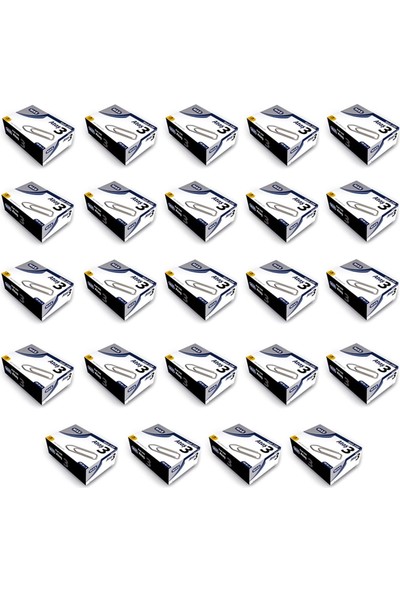 Mas 230 Ataş No: 3 Nikel Kaplı 100 Adet 24'lü Paket Mas 230 Ataş No: 3 Nikel Kaplı 100 Adet 24'lü Paket