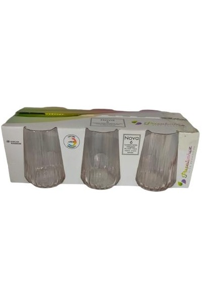 Paşabahçe 1119185 Bardak Pembe Nova 6'lı
