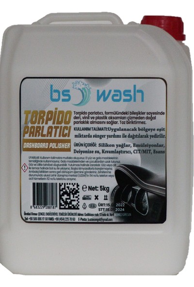 Bs Wash Torpido Parlatıcı Süt Silikonlu Jel 5 kg.