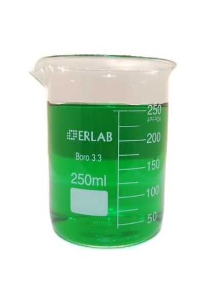 Cam Beher 25 ml - Kısa Form - Yüksek Kalite - Borosilikat 3.3 Cam Beher 25 ml - Kısa Form - Yüksek Kalite - Borosilikat 3.3