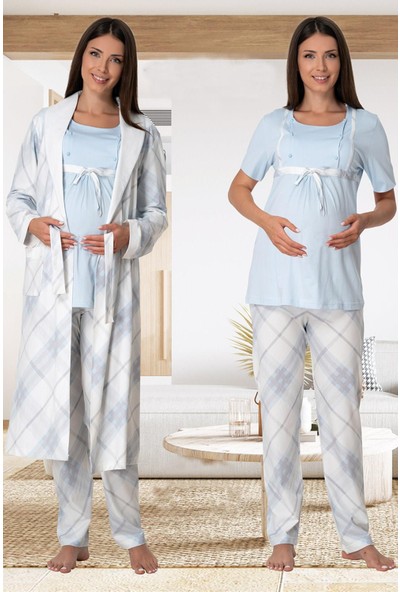 Effort 6024 Lohusa Pijama Sabahlık Takım Effort 6024 Lohusa Pijama Sabahlık Takım