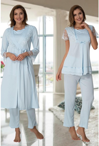Effort 2054 Lohusa Pijama Sabahlık Takım Effort 2054 Lohusa Pijama Sabahlık Takım