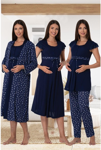 Effort 6016 Lohusa Pijama Gecelik Sabahlık Takım Effort 6016 Lohusa Pijama Gecelik Sabahlık Takım