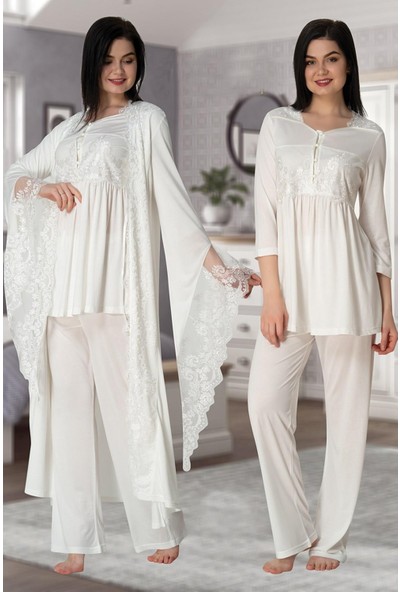 Effort 3015 Lohusa Pijama Sabahlık Takım Effort 3015 Lohusa Pijama Sabahlık Takım